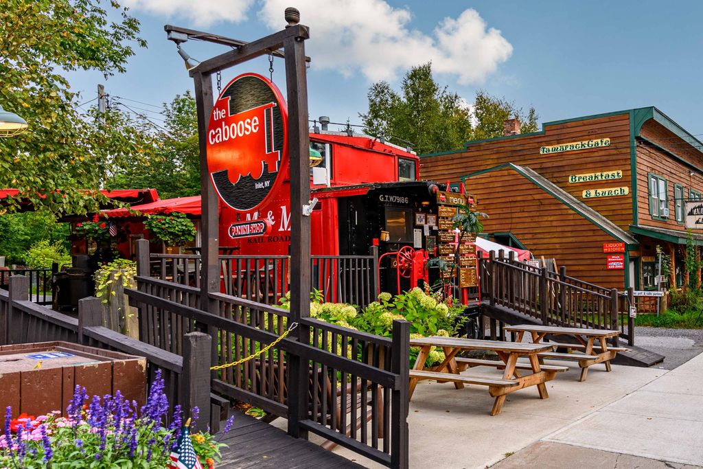 Unique Adirondack Restaurant For Sale - The Caboose - Inlet, NY